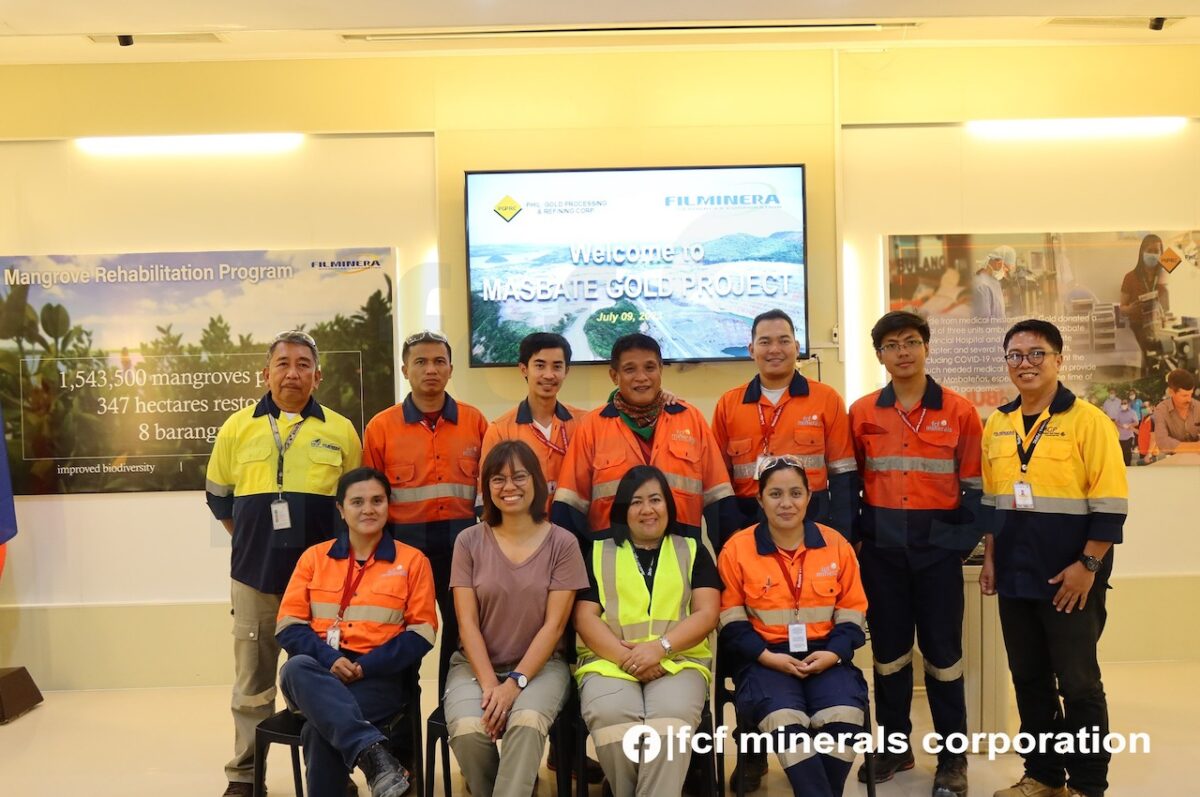FCF Minerals process plant team benchmarks Masbate Gold Project